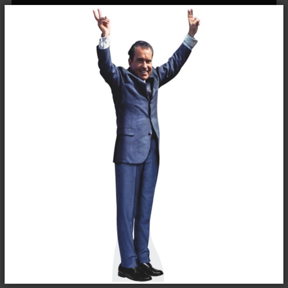 Party Supplies | Richard Nixon V Sign Peace Hands Life Size Cardboard ...